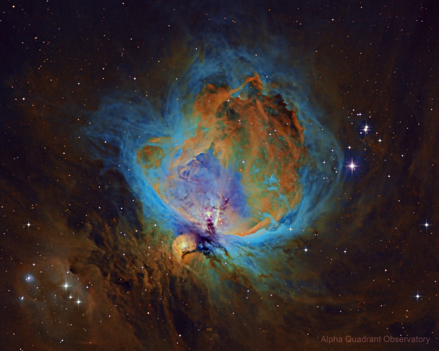 M42 Hubble Palette - Track The Stars